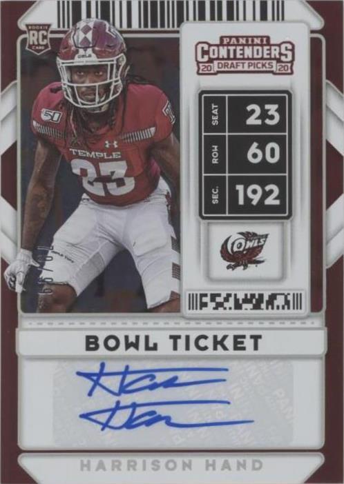 2020 Panini Contenders Draft Picks - College Ticket Autographs Bowl ...