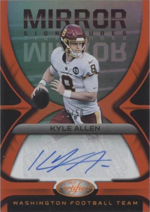 2021 Panini Certified - Mirror Signatures Kyle Allen #MS-KA Orange /50 ...