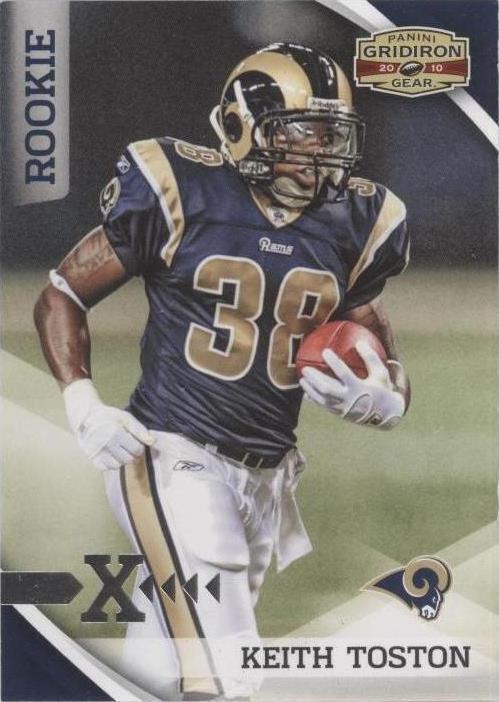 2010 Panini Gridiron Gear - Rookie Keith Toston #212 Silver Xs /250 (RC ...