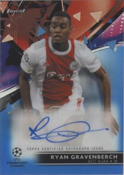 2021-22 Topps Finest UCL - Autographs Blue Refractor #BA-RG Ryan Gravenberch /150 (AU) for sale ...
