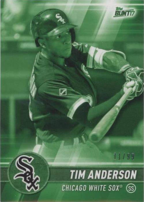 2017 Topps Bunt - Green #186 Tim Anderson /99 for sale online | eBay