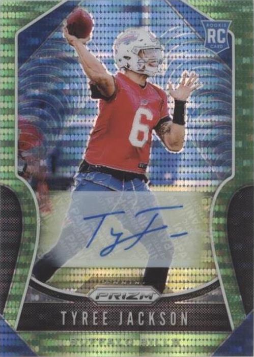 2019 Panini Prizm - Rookies Tyree Jackson #321 Neon Green Pulsar Prizm ...