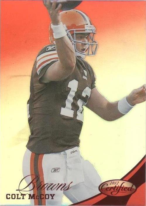 2012 Panini Certified - Colt McCoy #33 Mirror Red /250 for sale online ...