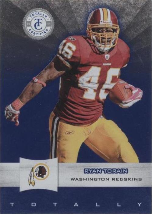 2011 Panini Totally Certified - Totally Blue #63 Ryan Torain /50 for ...
