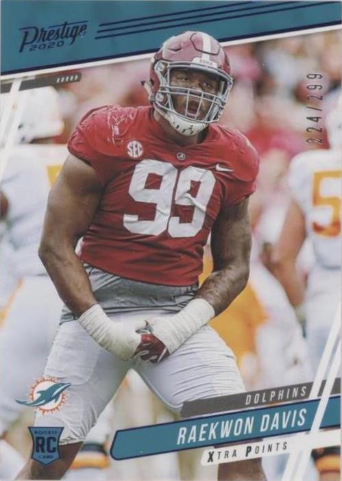 2020 Panini Prestige - Rookies Xtra Points Blue #287 Raekwon Davis /299 ...