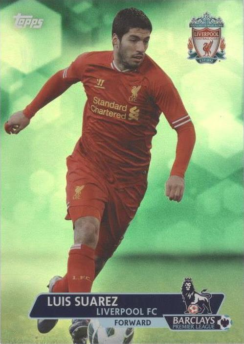 2013 Topps English Premier Gold - Green #45 Luis Suarez /99 for sale ...