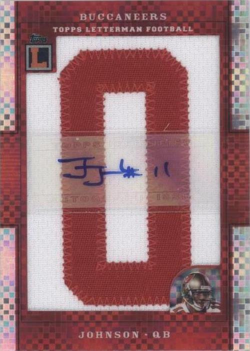 2008 Topps Letterman - Autographed Letterman Patch Josh Johnson #AP-JJ ...