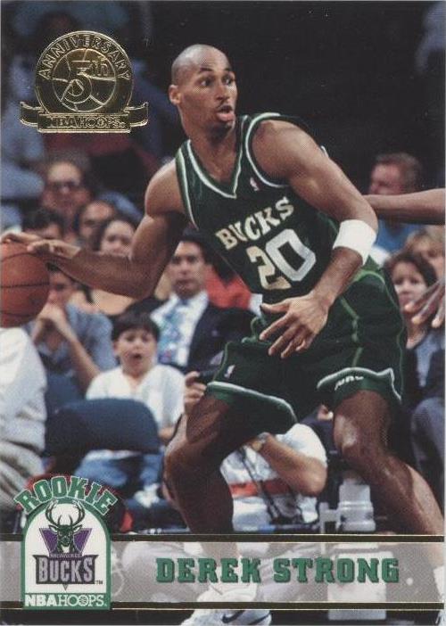 1993-94 NBA Hoops - 5th Anniversary #127 Derek Strong (RC) for sale ...