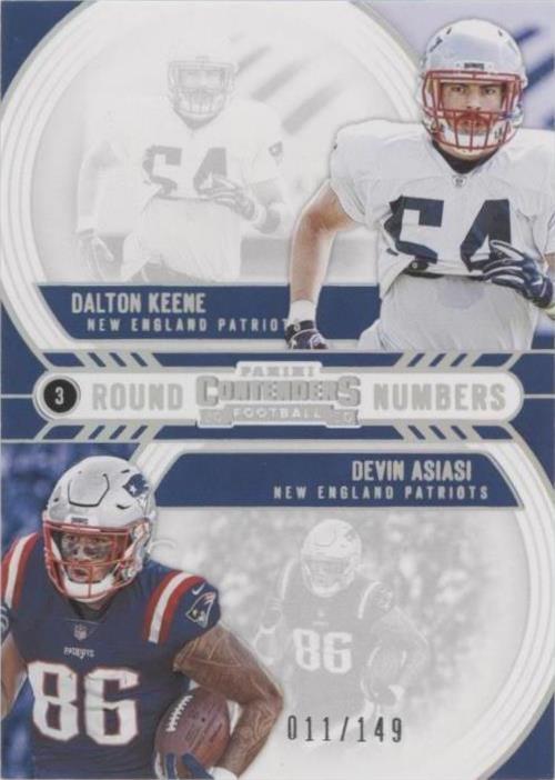 2020 Panini Contenders - Round Numbers Silver #RN-KA Devin Asiasi ...