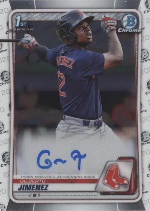 2020 Bowman Chrome - Prospect Autographs #CPA-GJ Gilberto Jimenez (AU ...