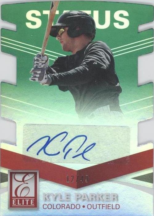 2015 Panini Elite - Signatures Status Green Die-Cut #78 Kyle Parker /49 ...