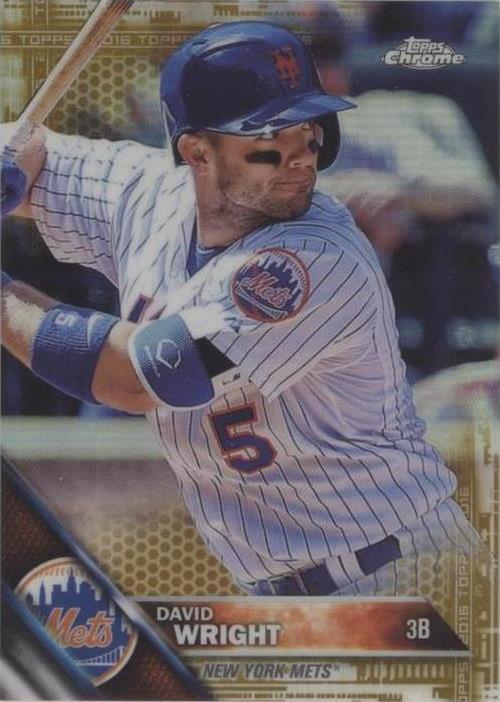 2016 Topps Chrome - Gold Refractor #134 David Wright /50 for sale ...