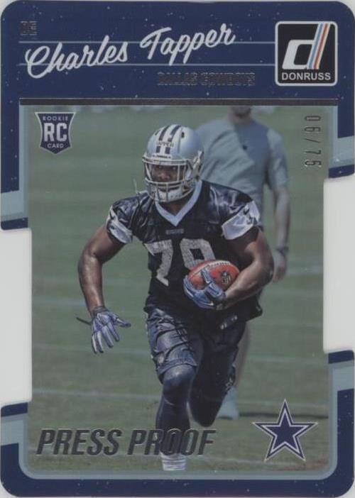 2016 Donruss - Rookies Press Proof Silver Die-Cut #308 Charles Tapper ...