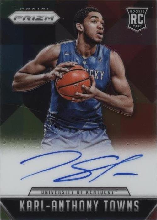 2015-16 Panini Prizm - Rookie Signatures Karl-Anthony Towns #RS-KAT (AU ...