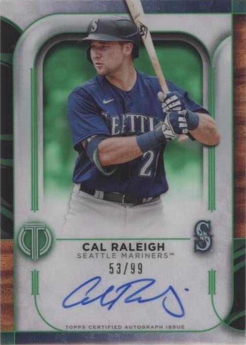 2022 Topps Tribute - Tribute Autographs Green #TA-CR Cal Raleigh /99 ...