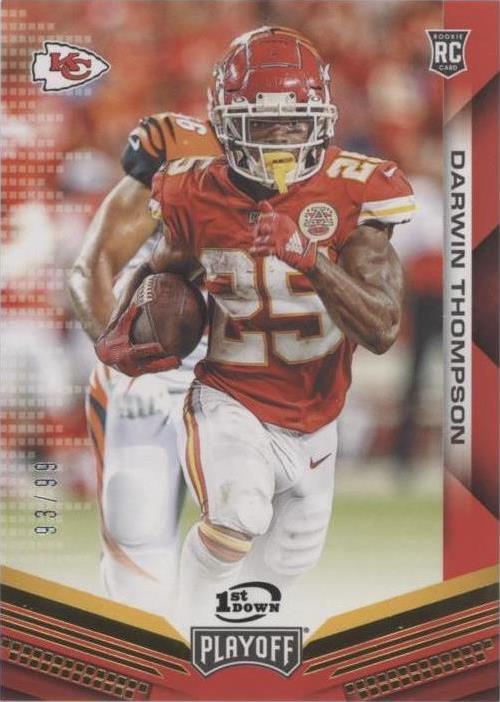 2019 Panini Playoff - Rookies 1st Down #281 Darwin Thompson /99 (RC ...