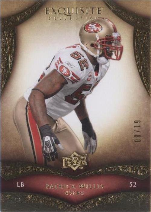 2009 Upper Deck Exquisite Collection - #87 Patrick Willis /80 for sale ...