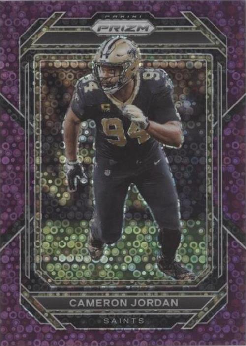 2022 Panini Prizm - Cameron Jordan #213 No Huddle Purple Prizm /35 for ...