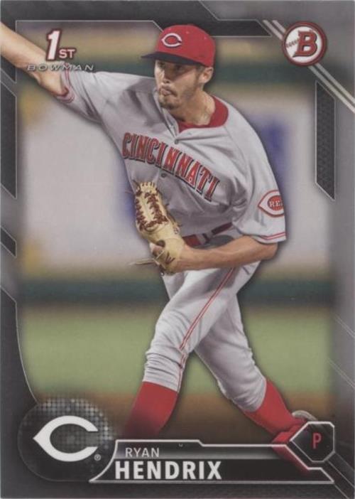 2016 Bowman Draft - Draft Picks Silver #BD-56 Ryan Hendrix /499 (RC ...