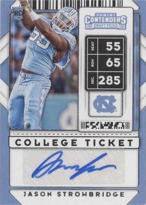 2020 Panini Contenders Draft Picks - College Ticket Autographs Jason ...