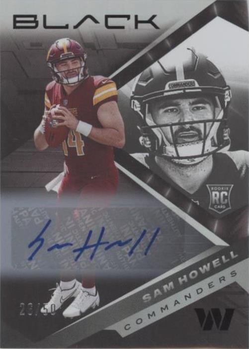 2022 Panini Black - Rookies Autographs #141 Sam Howell /50 (AU, RC) for ...