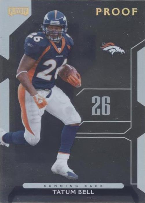 2006 Playoff NFL Playoffs - Gold Proof #61 Tatum Bell /100 for sale ...