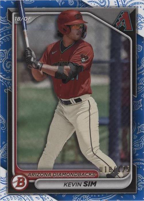 2024 Bowman - Prospects Kevin Sim #BP-34 Blue Pattern /125 (RC) for ...