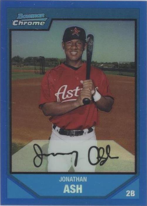 2007 Bowman Chrome - Prospects Blue Refractor #BC148 Jonathan Ash /150 ...