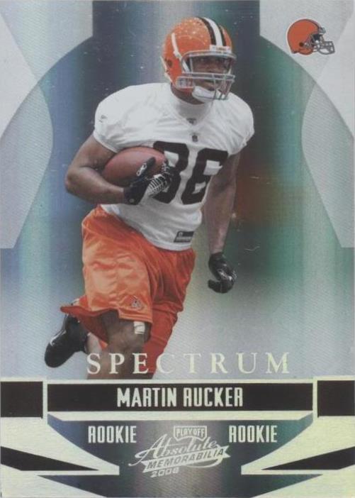 2008 Playoff Absolute Memorabilia - Rookie Martin Rucker #218 Spectrum ...