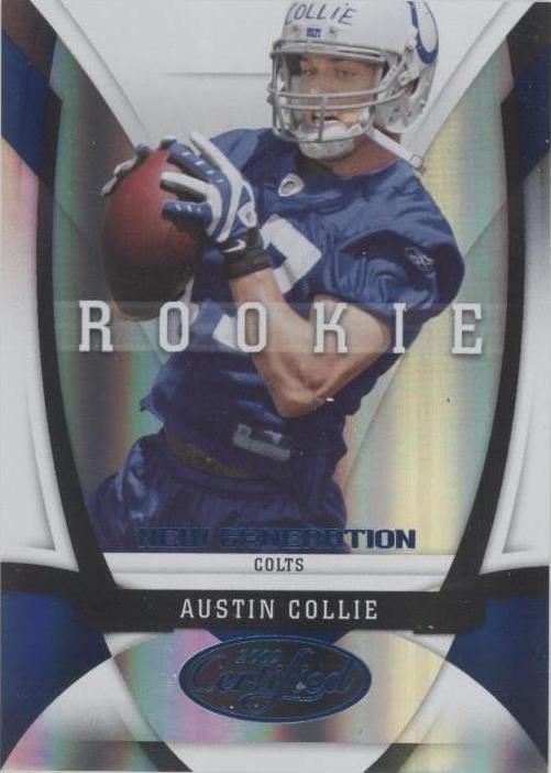 2009 Certified - New Generation Mirror Blue #130 Austin Collie /100 (RC ...