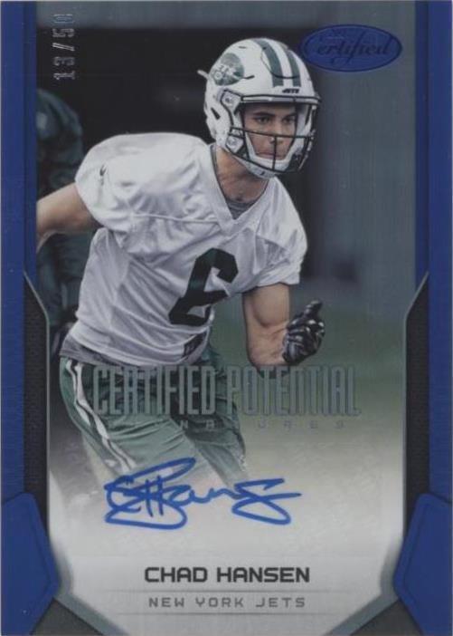 2017 Panini Certified - Certified Potential Signatures Chad Hansen #CPS ...