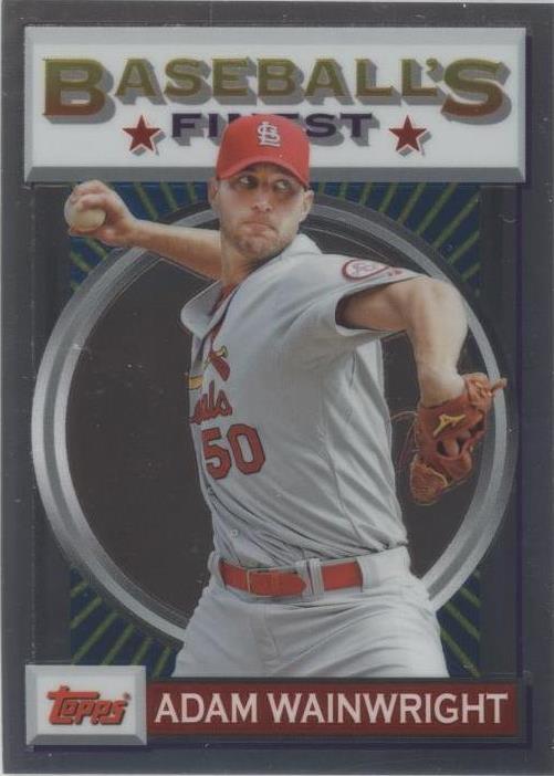 2013 Topps Finest - 1993 Topps Finest Design #93F-AW Adam Wainwright ...