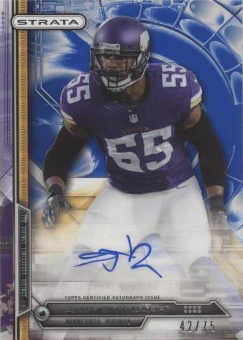 2014 Topps Strata - Rookie Autographs Anthony Barr #168 Sapphire /75 ...