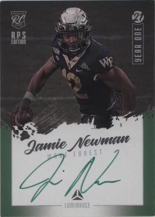 2021 Panini Luminance - Year One Signatures Rps Jamie Newman #YS-JN ...