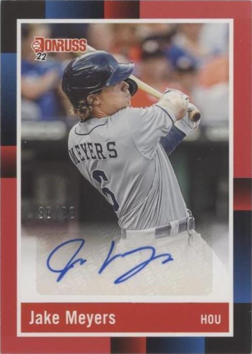 2022 Panini Donruss - Retro 1988 Signatures Red #R88S-JA Jake Meyers ...