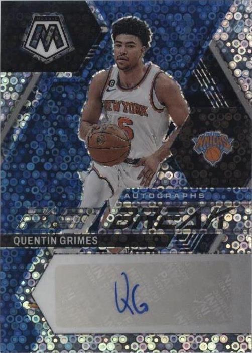 2022-23 Panini Mosaic - Autographs Fast Break Quentin Grimes #FB-QUE ...