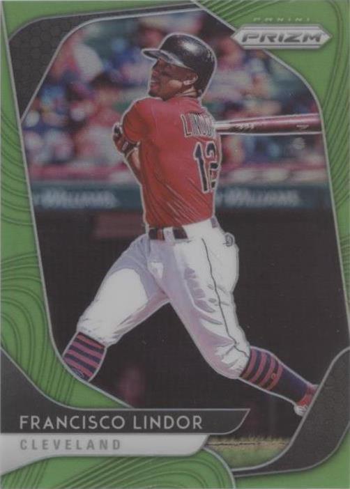 2020 Panini Prizm - Tier II Francisco Lindor #138 Lime Green Prizm /125 ...