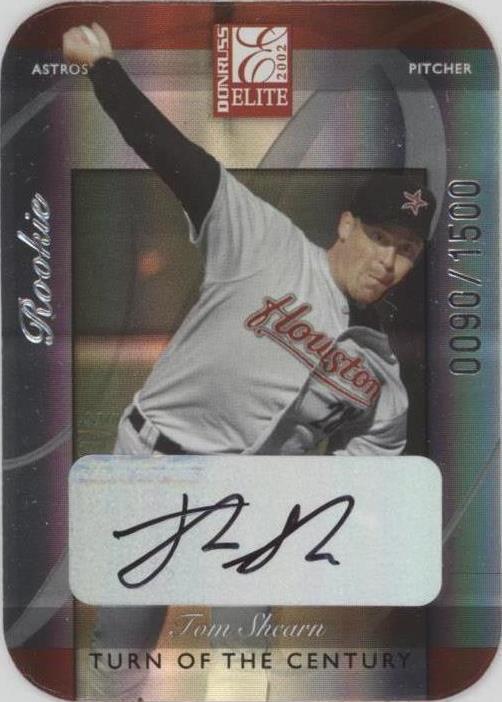2002 Donruss Elite - Tom Shearn #190 Turn of the Century Die-Cut ...