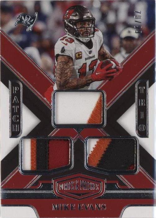 2023 Panini Plates & Patches - Patch Trio #PT-ME Mike Evans /99 (MEM ...