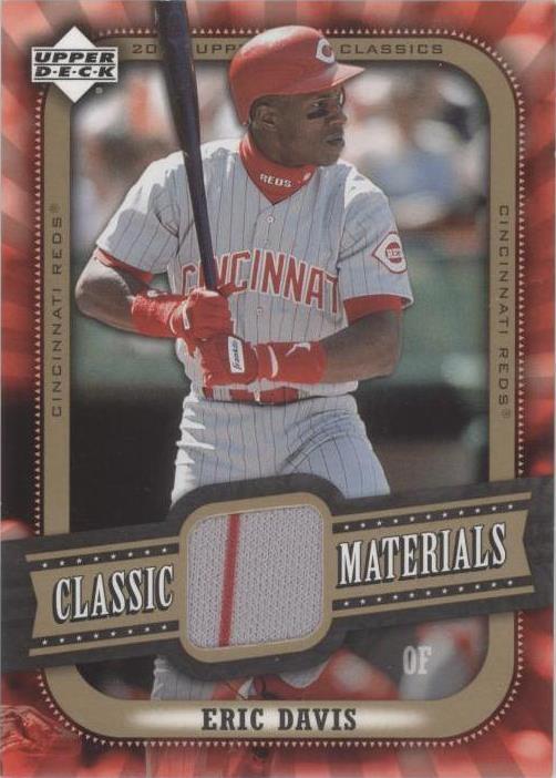 2005 Upper Deck Classics - Classic Materials #MA-ED Eric Davis (MEM ...