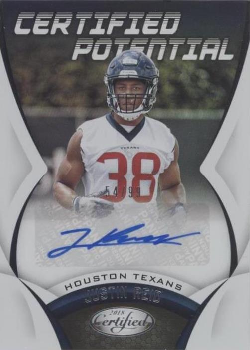 2018 Panini Certified - Certified Potential Signatures Justin Reid #CPS ...