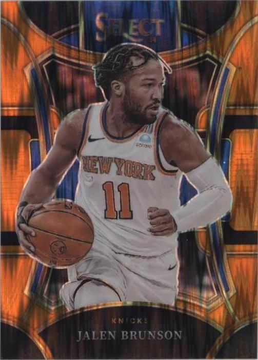 2023-24 Panini Select - Mezzanine Level Jalen Brunson #394 Orange Flash ...