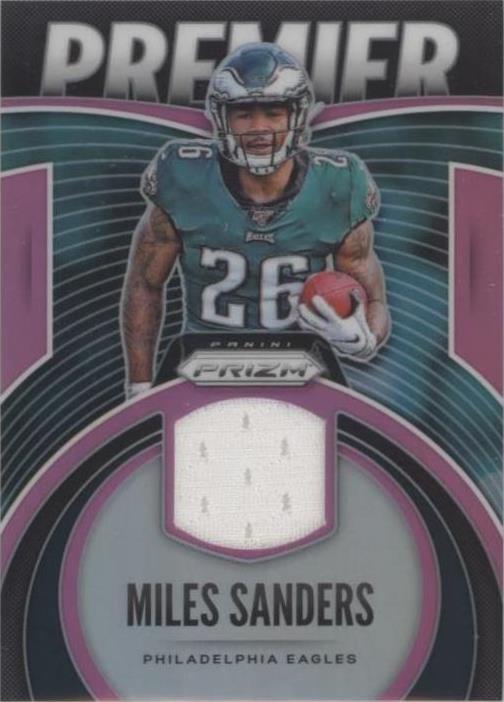 2019 Panini Prizm - Premier Jerseys Miles Sanders #PJ-MSA Pink (MEM, RC ...