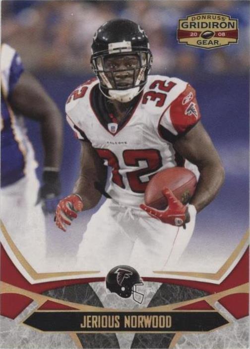 2008 Donruss Gridiron Gear - Jerious Norwood #5 Gold /200 for sale ...
