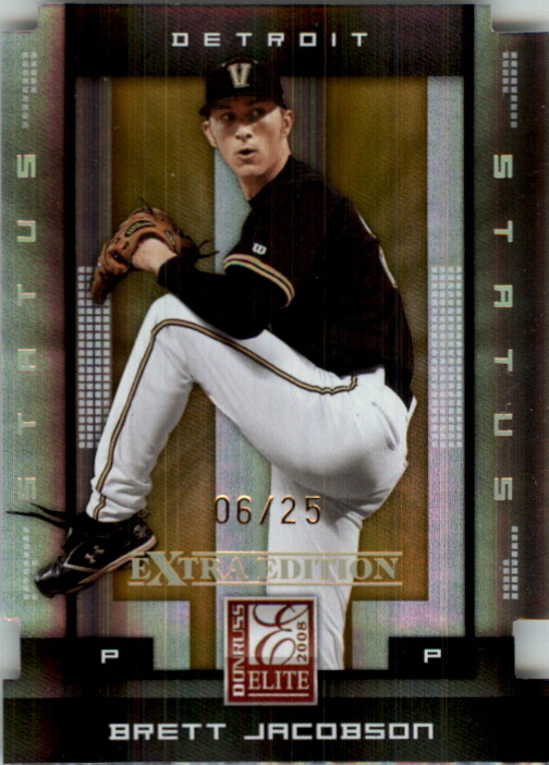 2008 Donruss Elite Extra Edition - Status Gold Die-Cut #14 Brett ...