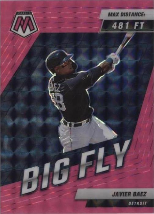 2022 Panini Mosaic - Big Fly Pink Fluorescent Mosaic Prizm #BF-1 Javier ...