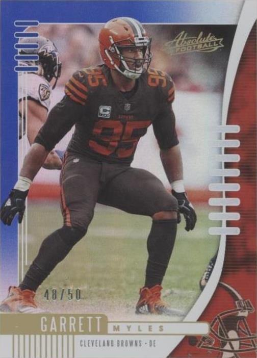 2019 Panini Absolute - Blue Spectrum #21 Myles Garrett /50 for sale ...