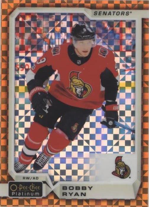 2018-19 O-Pee-Chee Platinum - Orange Checkers #21 Bobby Ryan /25 for ...
