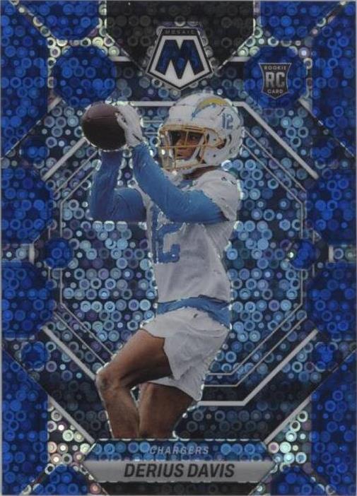 2023 Panini Mosaic - Rookies Derius Davis #311 No Huddle Blue Mosaic ...