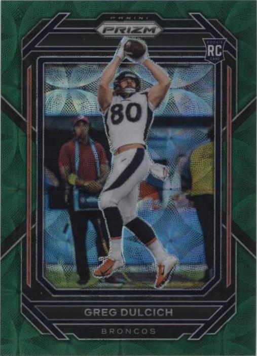2022 Panini Prizm - Rookies Green Scope Prizm #360 Greg Dulcich /75 (RC ...